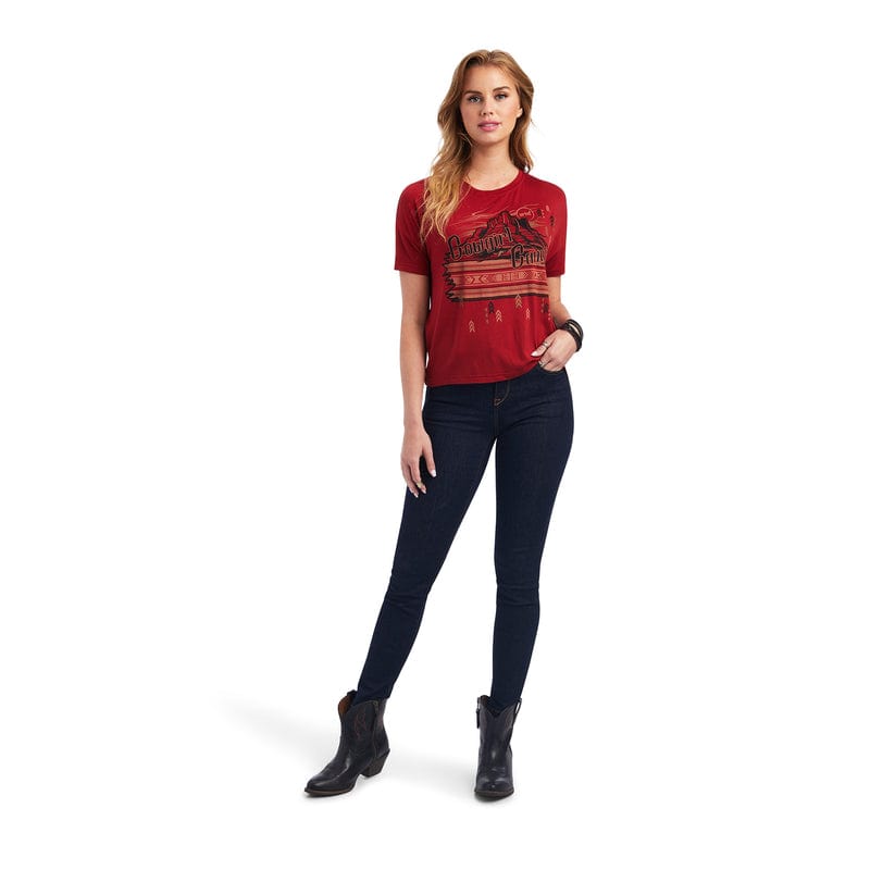 Ariat Women's Sun-Dried Tomato Cowgirl Canyon Tee 10041311 – Russell's ...