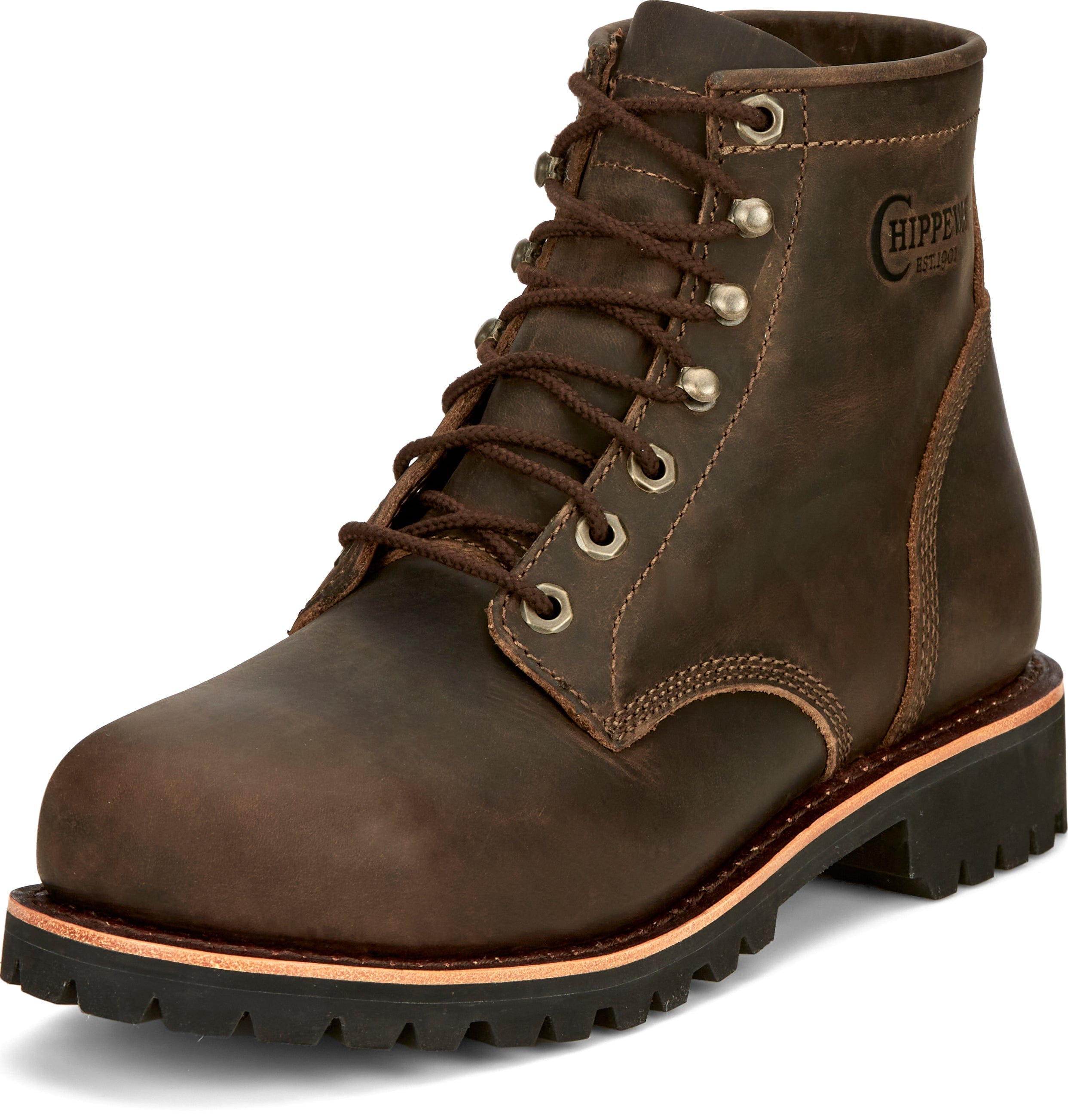 Chippewa Men's Brown Steel Toe Lace Up Work Boots NC2081 – Russell's ...