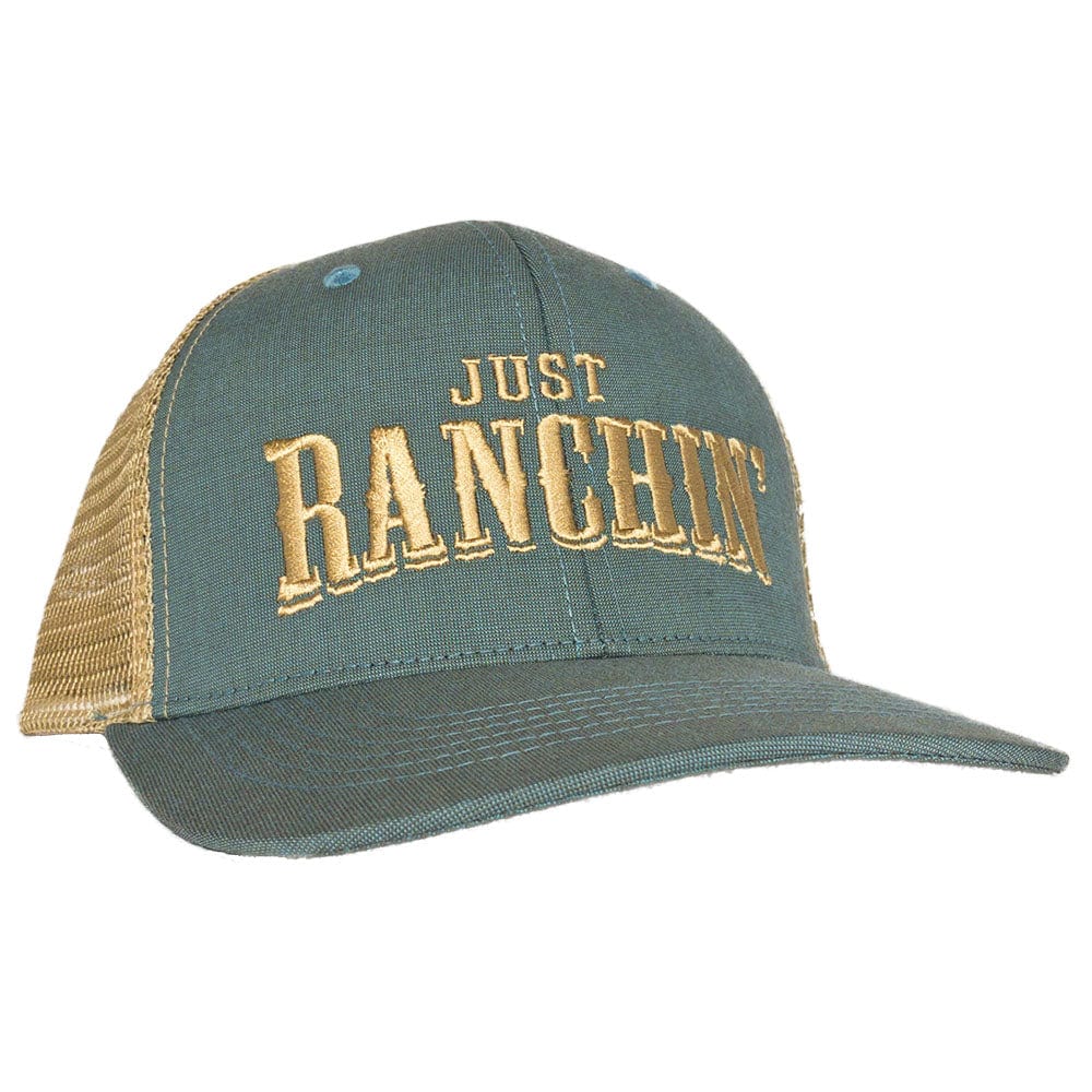 Just Ranchin Blue & Gold Snapback – Russell's Western Wear, Inc.
