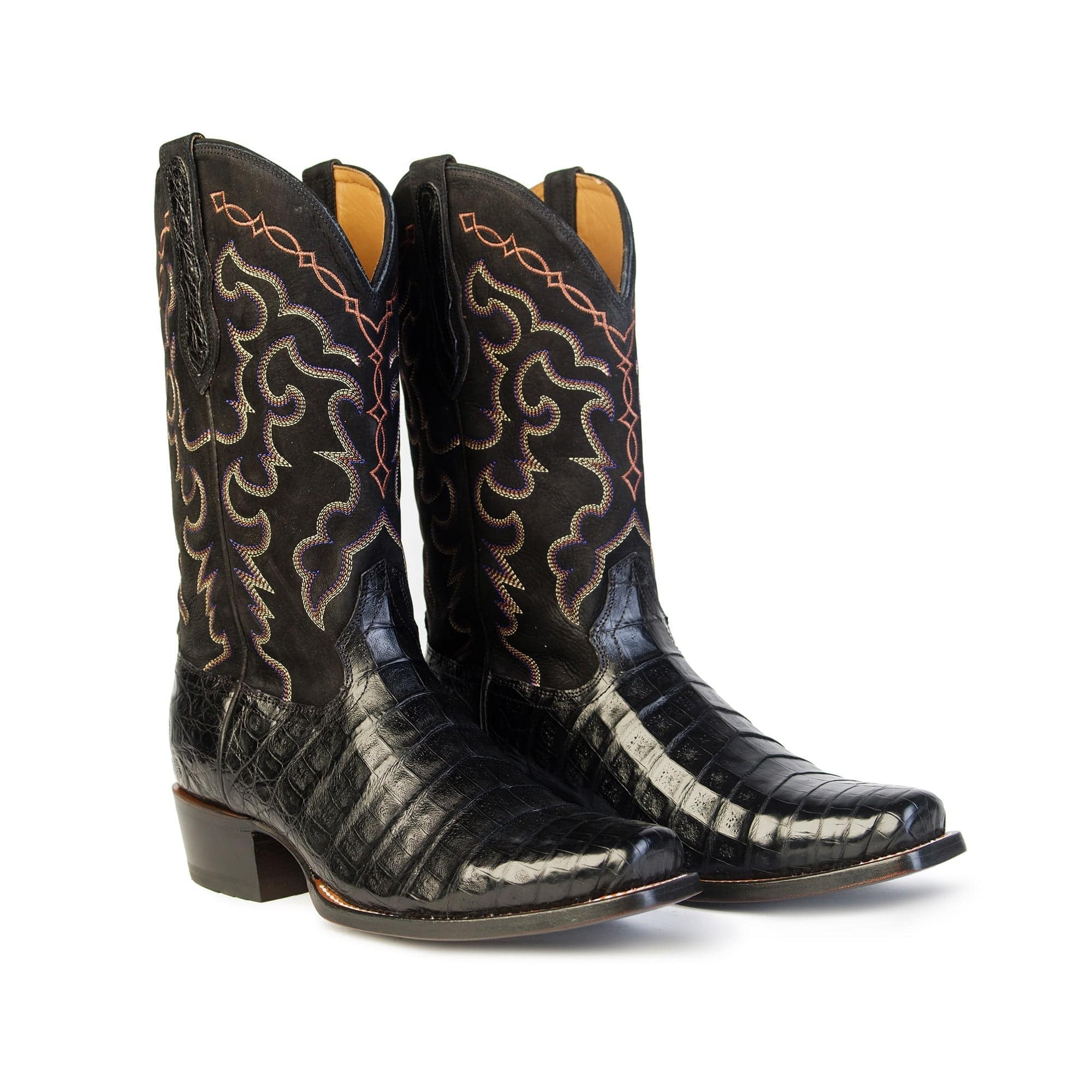 Rujo Boots Men's The Trace Midnight Caiman Belly Boots – Russell's ...