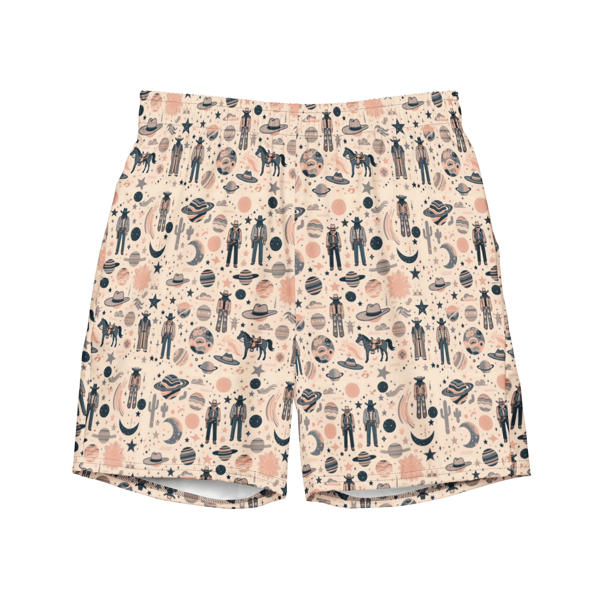 Cosmic Wrangler: Western Space Cowboy Swim Trunks – Russell's Western ...