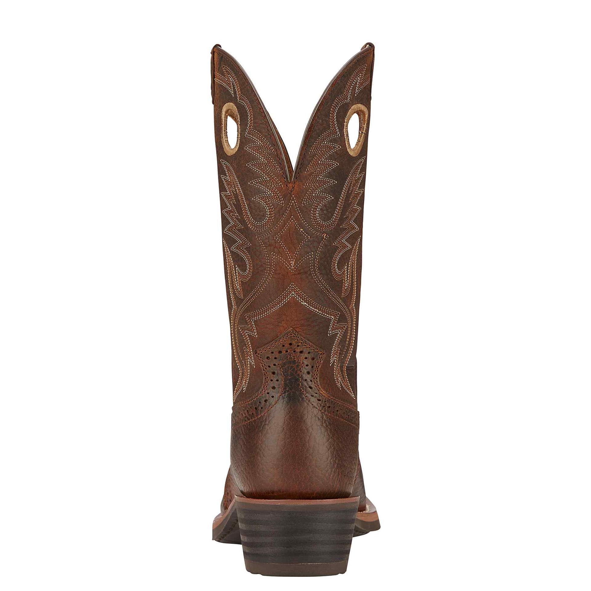 Ariat Men's Brown Oiled Rowdy Heritage Roughstock Western Work Boots 1 ...