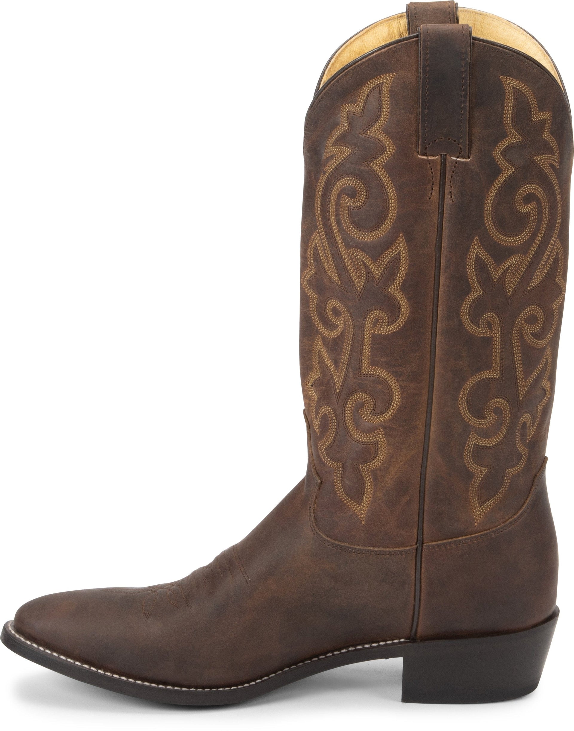 Justin Men's Buck Brown Round Toe Western Boots 2253 – Russell's ...