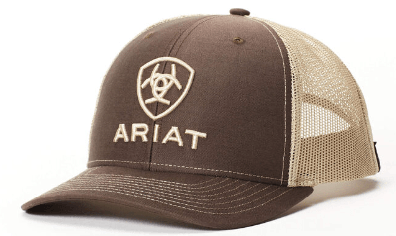 Ariat Men's Shield Logo Embroidered Brown Western Cap A300003102 ...